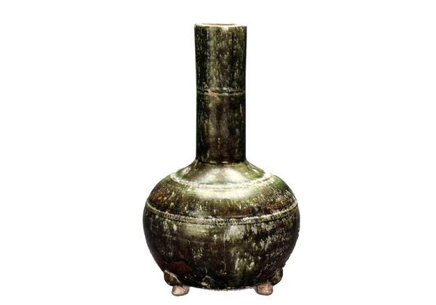 Green Glazed Pottery Pitch-pot