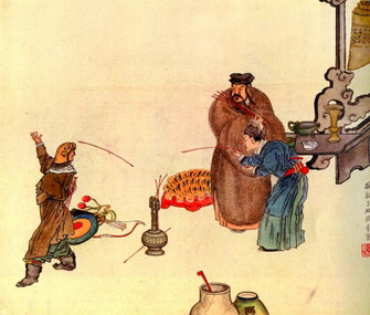 Green Glazed Pottery Pitch-pot