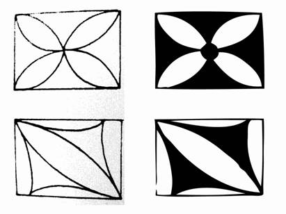 Pottery Basin Painted with Petal Patterns