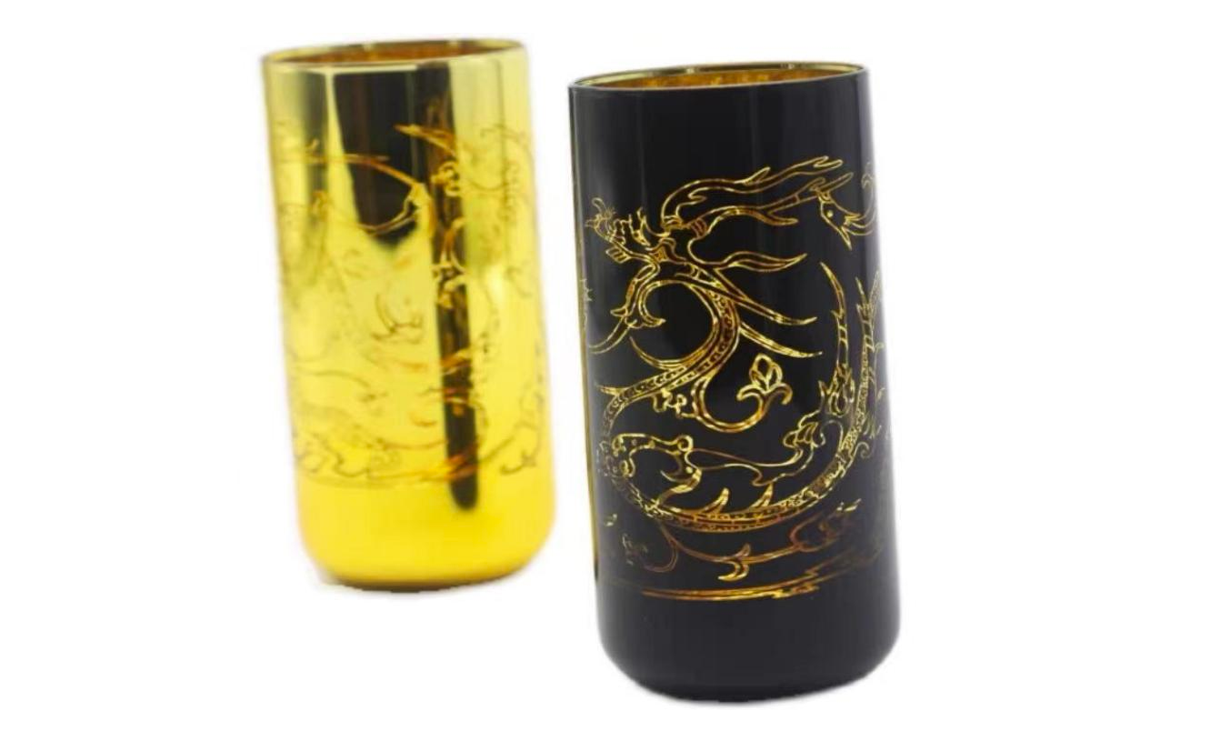 Phantom cup with the image of mural painting of Four Supernatural ...